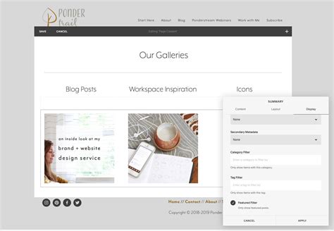 Creating A Responsive Filterable Gallery In Squarespace — Ponder Trail