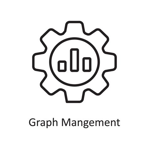 Graph Management Vector Outline Icon Design Illustration Business And Data Management Symbol On