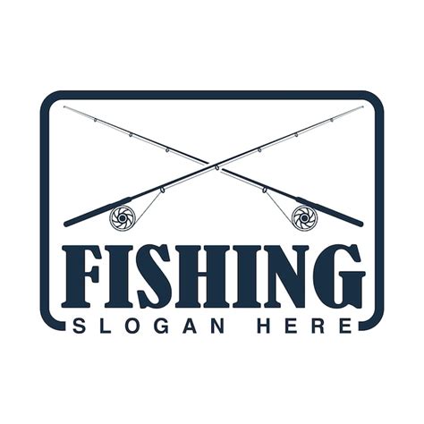 Tipografía De Pesca Elegante Para Los Amantes De La Pesca Vector Premium