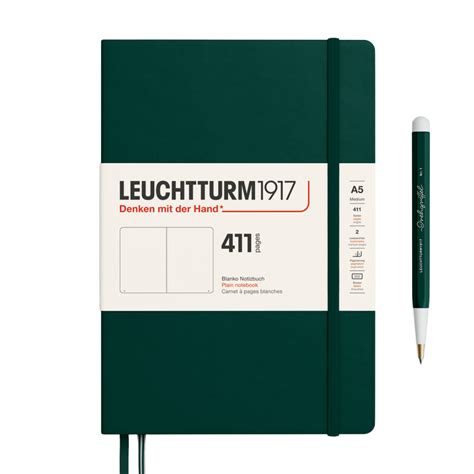 Leuchtturm1917 A5 Medium Hardcover Notebook Plain Dotted And Ruled
