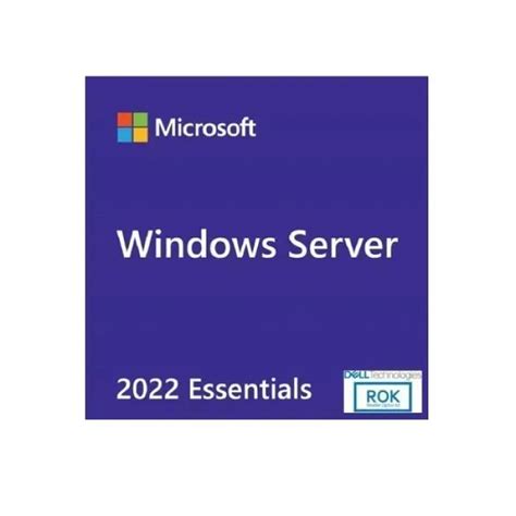 Dell Licencia Microsoft Windows Server 2022 Essentials Rok De 10 Núcleos 1 30318 Centrale Cl