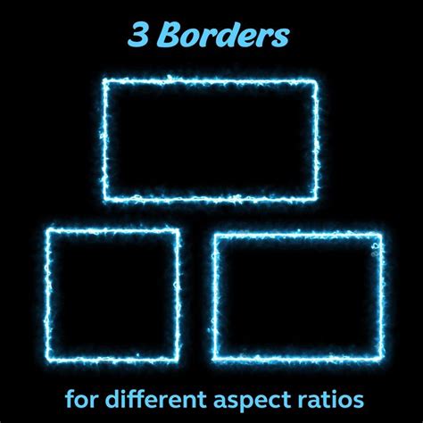 Electric Overlay Animated Webcam Border Lightning Electric Animated Facecam Borders For Twitch