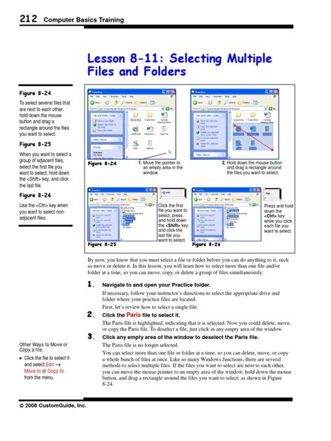 Computerbasics Selectingitems Pdf Button Computing Computer File