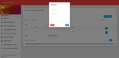 Elearning System User Interface In Php And Bootstrap