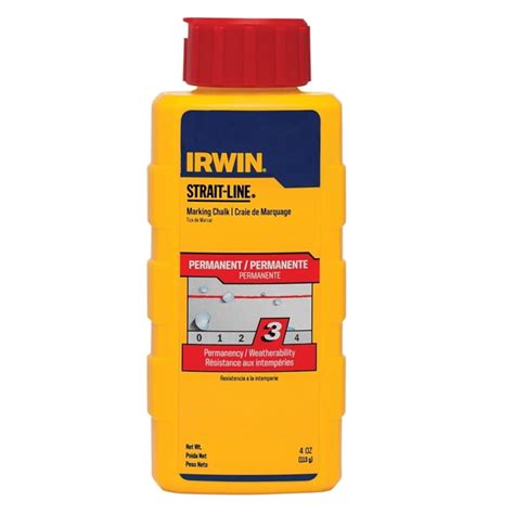 Irwin Strait Line 8 Oz Permanent Marking Chalk Crimson Red 1 Pk