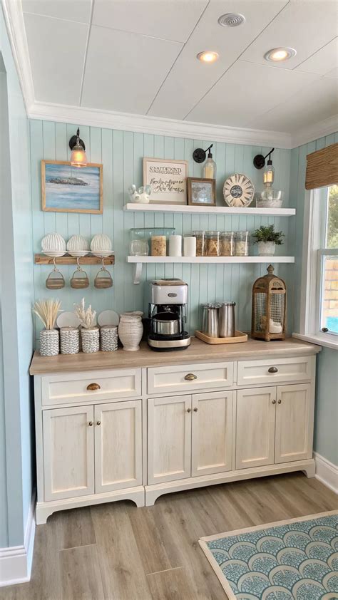 29 Diy Coastal Preppy Kitchen Projects To Try Beach House Kitchens