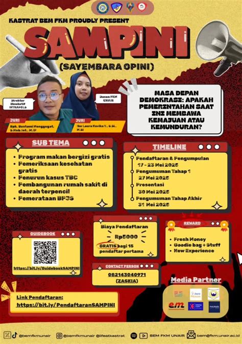 Sampini 2025 Sayembara Opini Mahasiswa Tentang Demokrasi