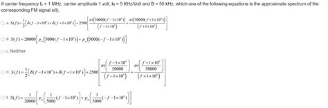 Consider A Message Signal With Spectrum Chegg Com