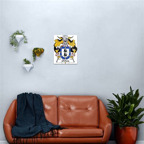 Lámina Metálica Escudo De Armas De Ochoa Escudo De La Familia De