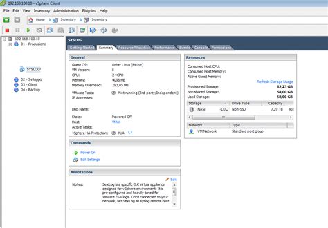 Installazione E Configurazione SexyLog Come Syslog Server Per Host VmWare ESXi