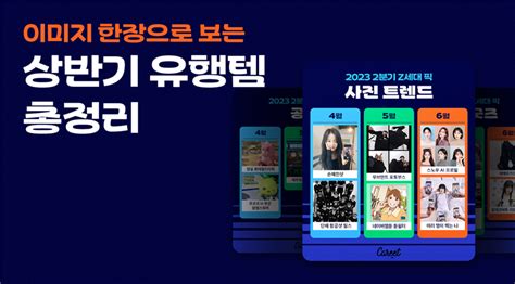 이미지로 보는 2023 상반기 유행템 총정리