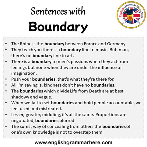 Sentences With Boundary Boundary In A Sentence In English Sentences