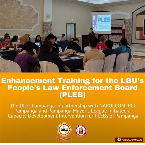 Dilg Napolcom Pcl Lmp Boost The Capabilities Of Plebs In Pampanga