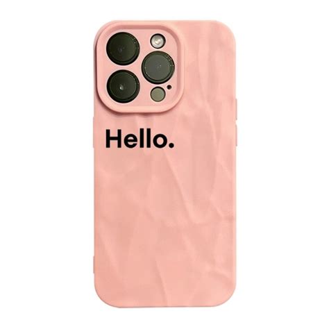 Pink Hello Print Frosted Phone Case For Iphone 13 Pro Max 13 Pro 13 Shop Today Get It