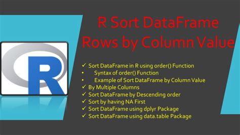 R Sort Dataframe Rows By Column Value Spark By Examples