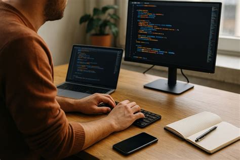 Developer Coding Workspace Setup Free Photo Rawpixel Developer Coding Workspace Setup Free Photo Rawpixel