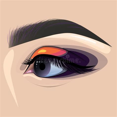 Female Eye And Eyebrow Eyes Simple Vector Modern Design Illustration Stock Vector