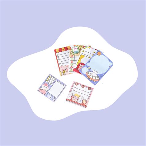 Cute Kawaii Sticky Notes And Post Its Inkarto