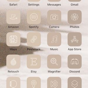 Nude Neutral App Icon Pack Ios Ios Warm Beige Nude Neutral Aesthetic App