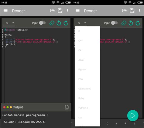 cara ngoding dan belajar bahasa pemrograman dari android inwepo