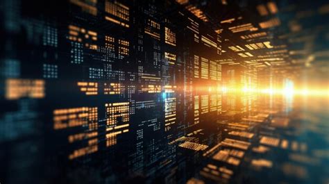 Premium Ai Image Algorithms And Golds Cyber Background Generative Ai