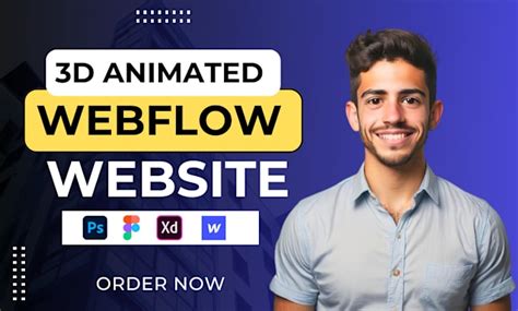 3d Webflow Design Spline Animation 3d Animated Website Threejs Lottie Svg By Johnnyjs Fiverr