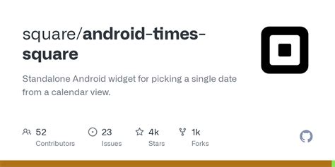 Github Squareandroid Times Square Standalone Android Widget For