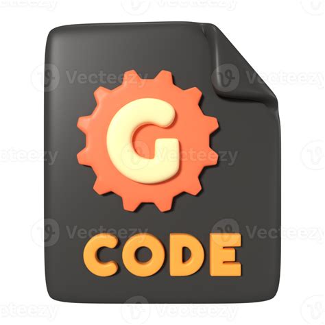 G Code File 3d Illustration Icon 33293522 Png
