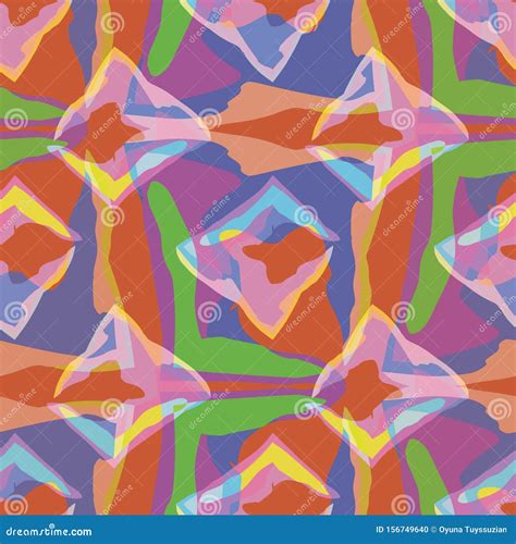 Abstract Seamless Pattern Illustration Of Rectangles Stock Vector Illustration Of Print