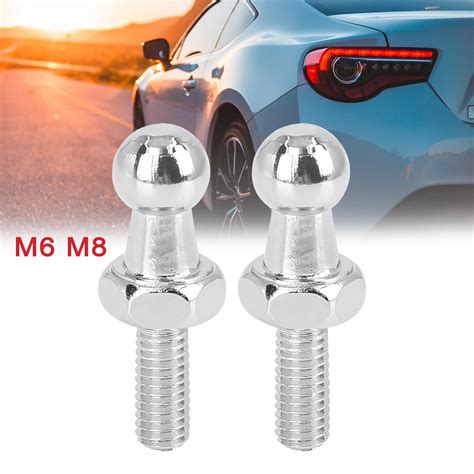 X Autohaux 2 Pcs 유니버설 카 10mm M6 M8 가스 스트럿 볼 엔드 볼트 보닛 스터드 스트럿츠 충격 가스 스프링 리프트 지원너트and볼트 Aliexpress
