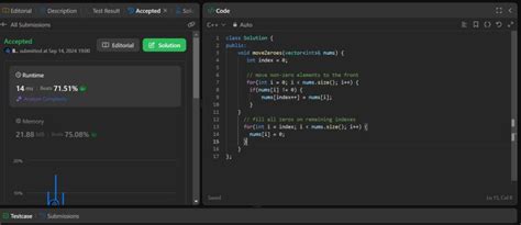 how i moved zeroes in array noor e hira posted on the topic linkedin