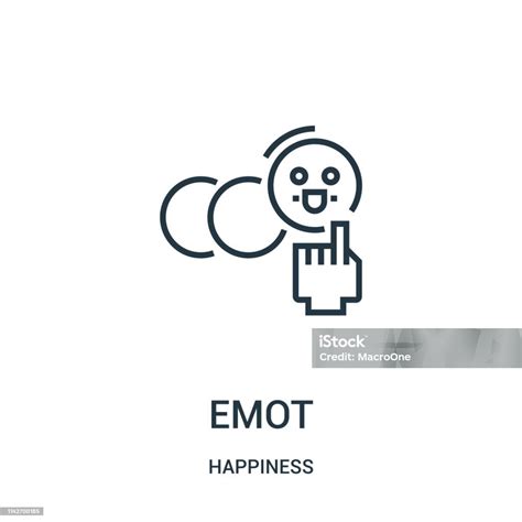 Ilustración De Emoticono Icono Vector De La Colección De Felicidad