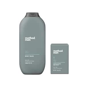 Method Jabón Corporal Sea Surf Para Hombre 18 Onzas Y Jabón Exfoliante Sea