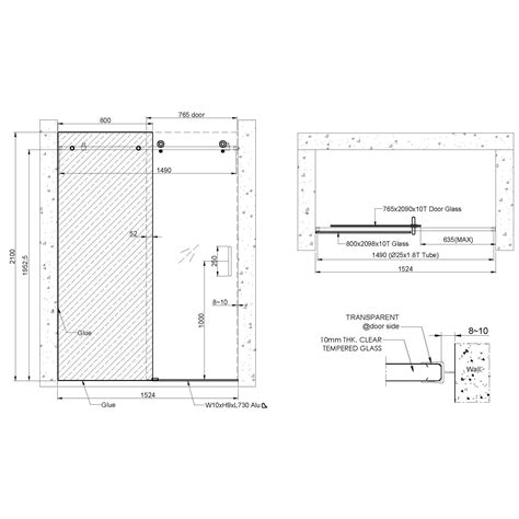 Bathroom Door Design Drawing