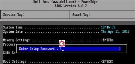How To Enable DELL BIOS Password For Both Setup And System