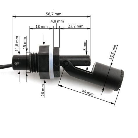 Bóia Sensor Nível de Água Lateral Magnetico Aquário para Arduino