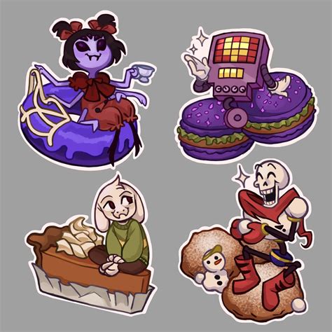 Artstation Undertale X Requiem Café Sticker Set