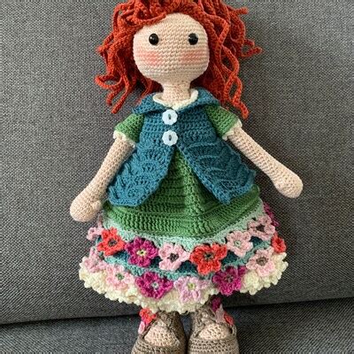 Crochet Pattern For Doll Esja Pdf Deutsch English Etsy