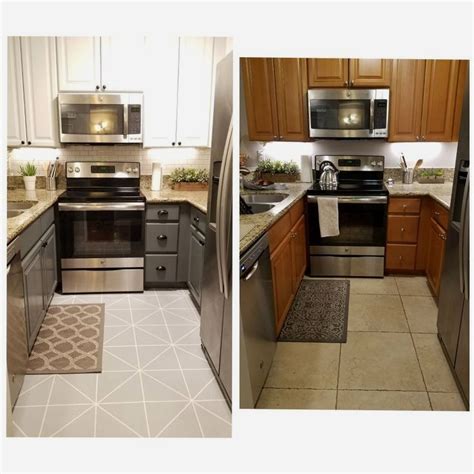 Kitchen Makeover Gray Small Kitchen Diy Small Condo Kitchen Kitchen Redesign