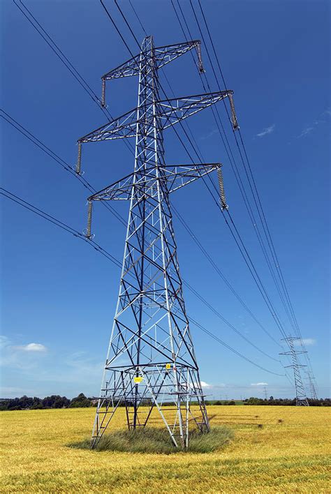 Electricity Pylon Photograph By Simon Fraserscience Photo Library