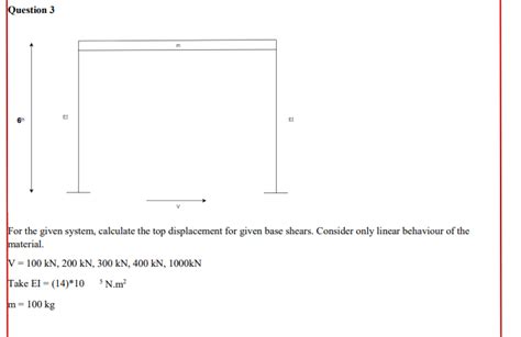solved question 3for the given system calculate the top