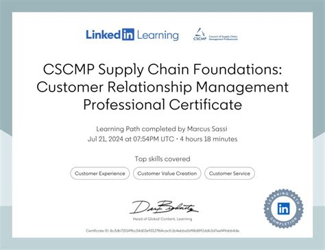 Marcus Sassi On Linkedin Certificate Of Completion