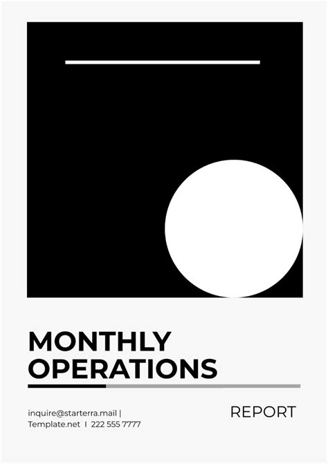 Free Operations Report Template To Edit Online