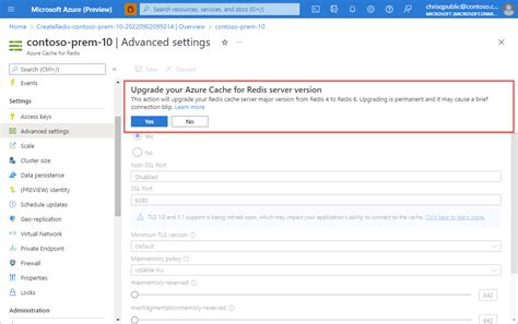 How To Upgrade The Redis Version Of Azure Cache For Redis Azure Cache For Redis Microsoft Learn
