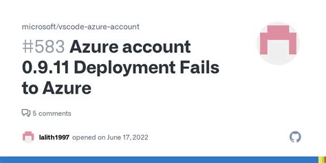 azure account 0 9 11 deployment fails to azure · issue 583 · microsoft vscode azure account