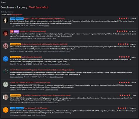 Trouble With Search Tool F95zone