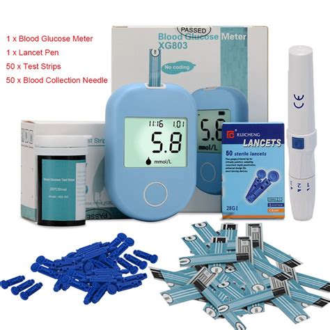 Medical Glucometer Smart Blood Glucose Meter Glucometer With 50 Test