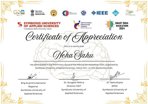 Neha Sahu On Linkedin Hackathon Sih2024 Techinnovation Problemsolving Learningjourney