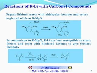 Organolithium Compounds And Reactions PPS