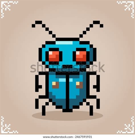 Beetle 8 Bit Pixel Art Insect Stock Vector Royalty Free 2467591931 Shutterstock